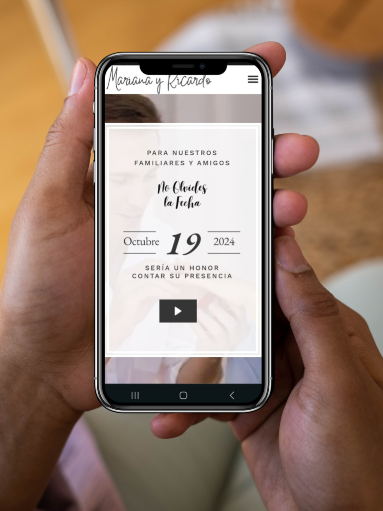 Invitaciones Digitales Interactivas - Estudio Indi - Inicio